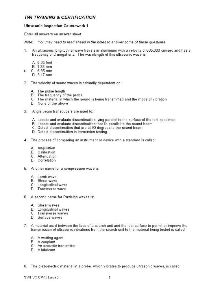 Twi Training & Certification: You May Need To Read Ahead in The Notes ...