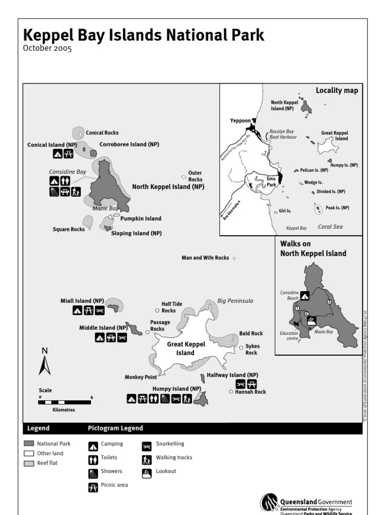 Keppel Bay Islands Map | PDF | Coastal And Oceanic Landforms | Oceanography