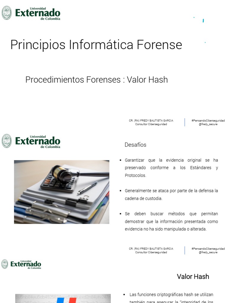 Hashing en Informática Forense | PDF | Tecnología de seguridad | Seguridad