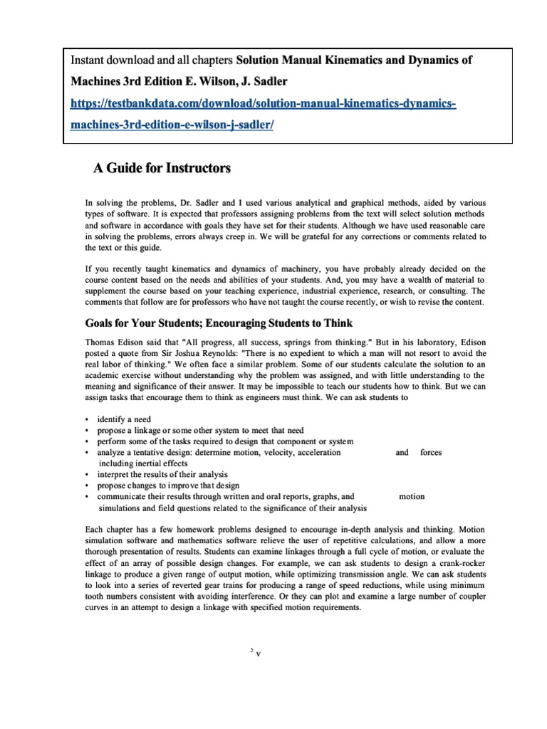 Qdoc - Tips - Solution Manual Kinematics and Dynamics of Machine | PDF ... Qdoc - Tips - Solution Manual Kinematics and Dynamics of Machine | PDF ...