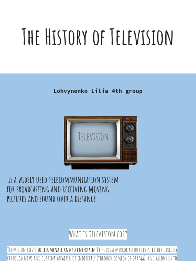 Evolution of Television: 1920-2020 | PDF | Television | Mass Media
