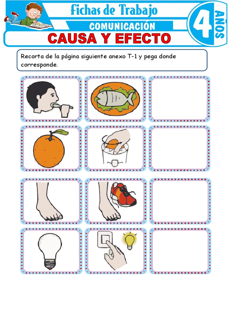 Causa y Efecto para Ninos de 4 Anos | PDF