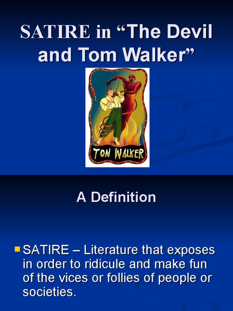 Satire and Irony in Tom Walker | PDF | Irony | Satire