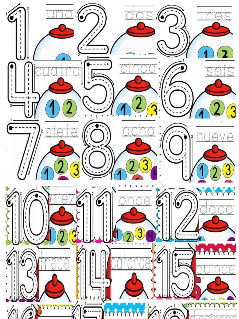 Los Numeros 1-20 | PDF