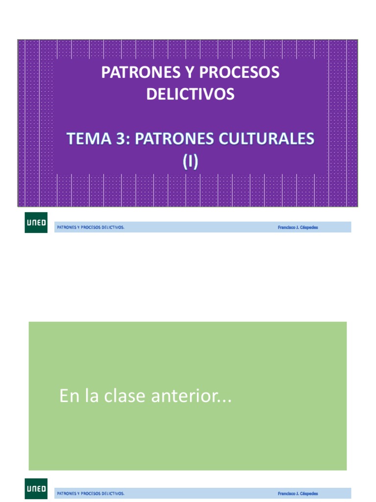 Tema 3. Patrones Culturales (I) | PDF | Violencia | Criminología