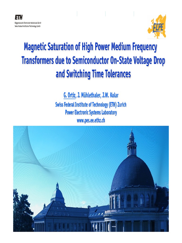 Magnetic Saturation in MF Transformers | PDF | Transformer | Inductance
