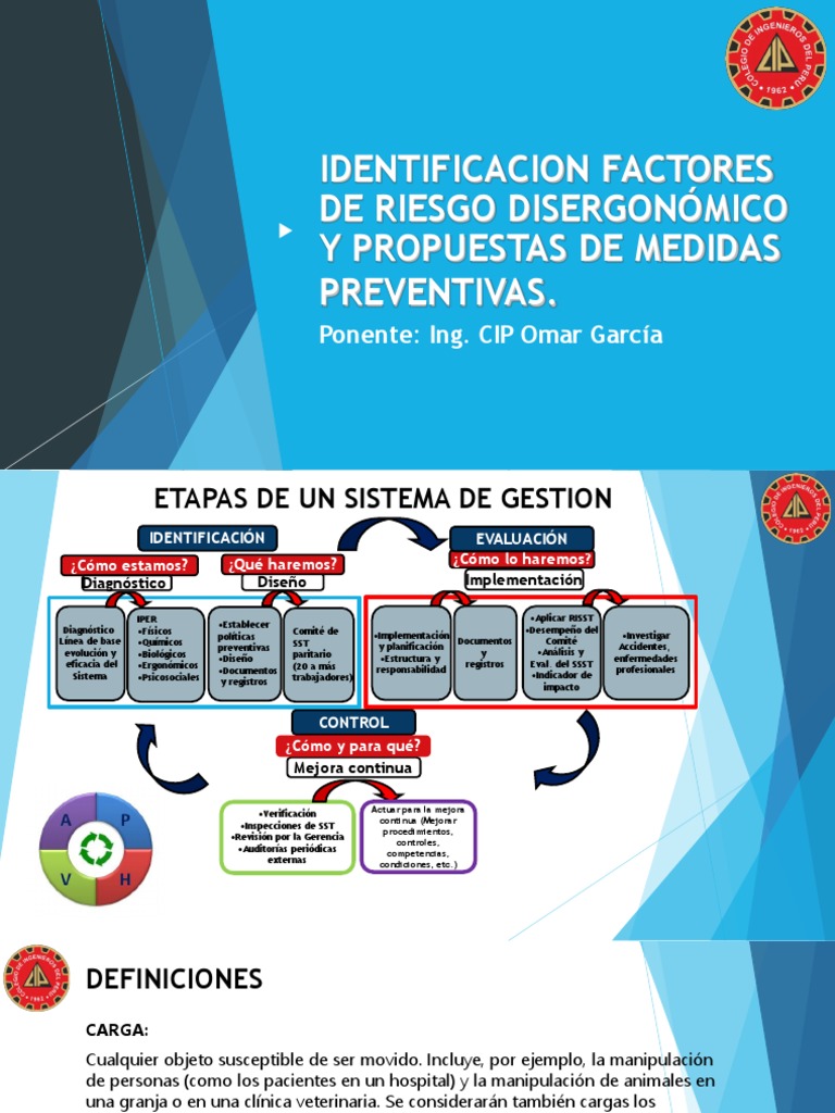 Riesgos Disergonomicos | PDF | Factores humanos y ergonomía