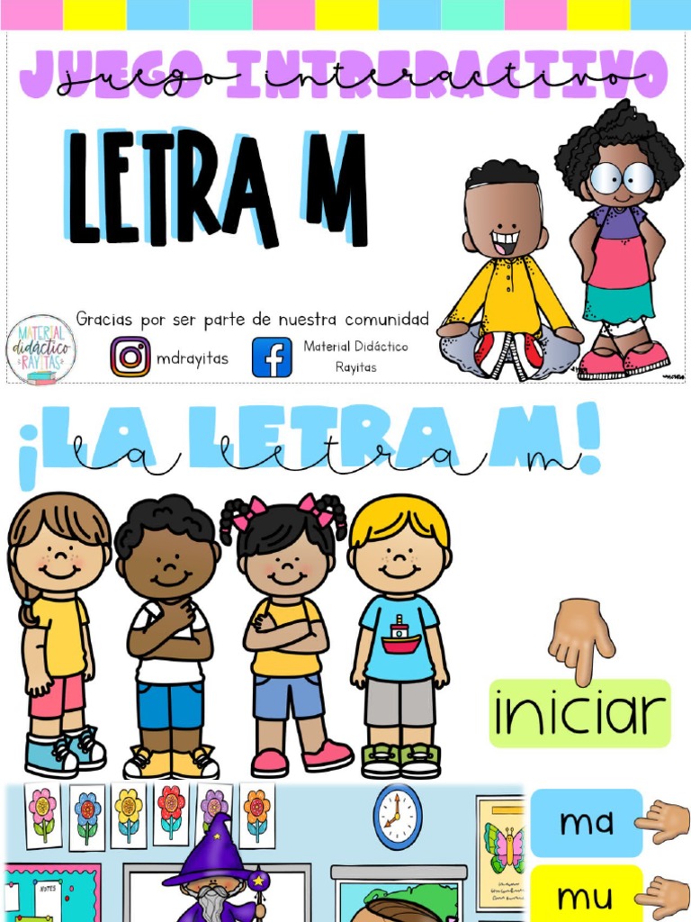 Juego Interactivo. Letra M | PDF