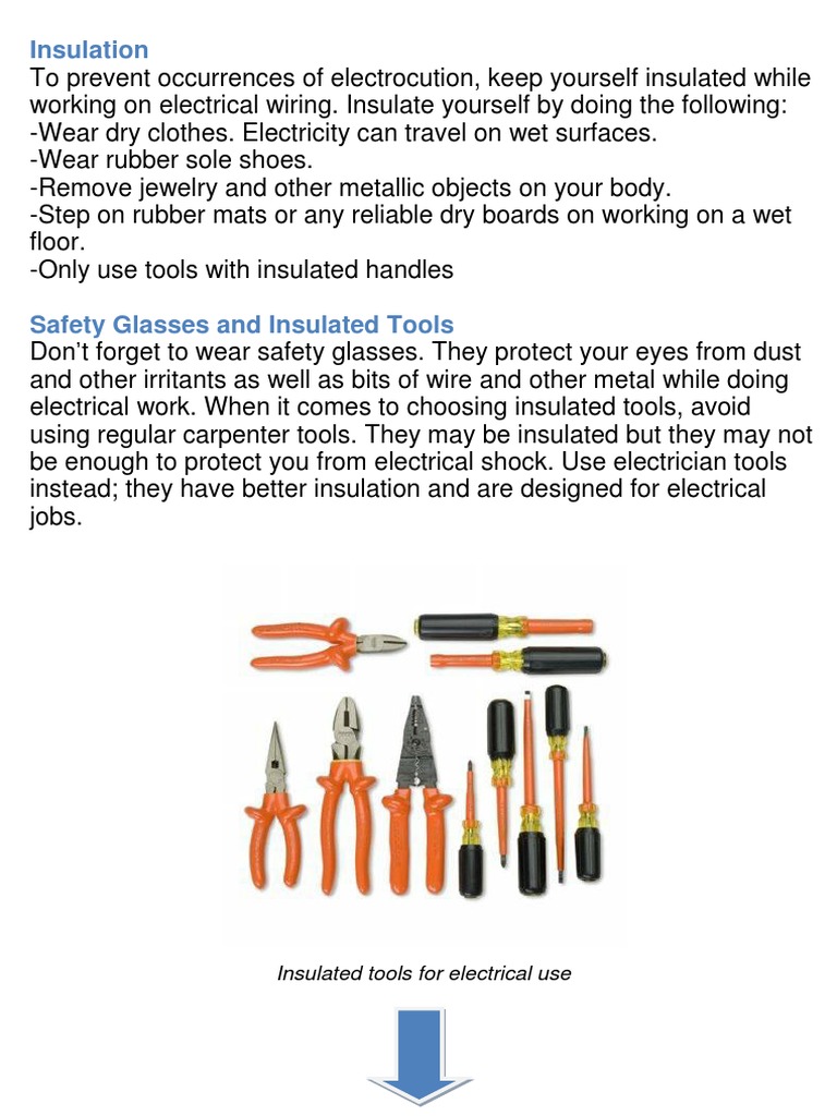 Insulation: Insulated Tools For Electrical Use | PDF