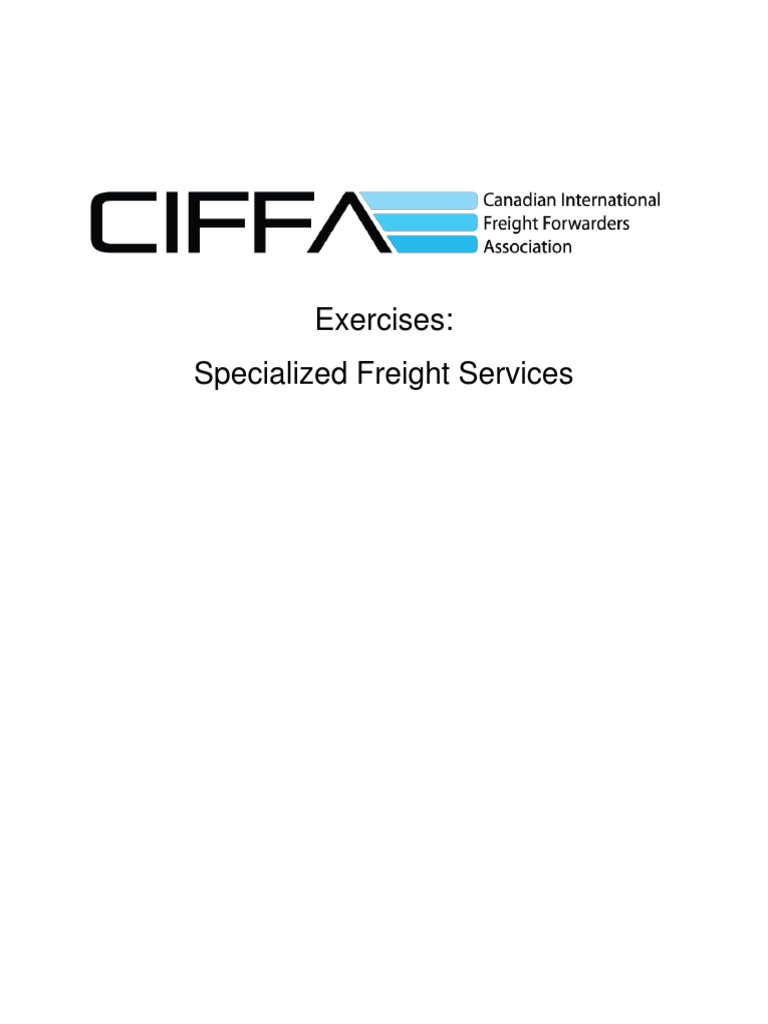 CIFFA - Essentials of Freight Forwarding | PDF | Cargo | Ships