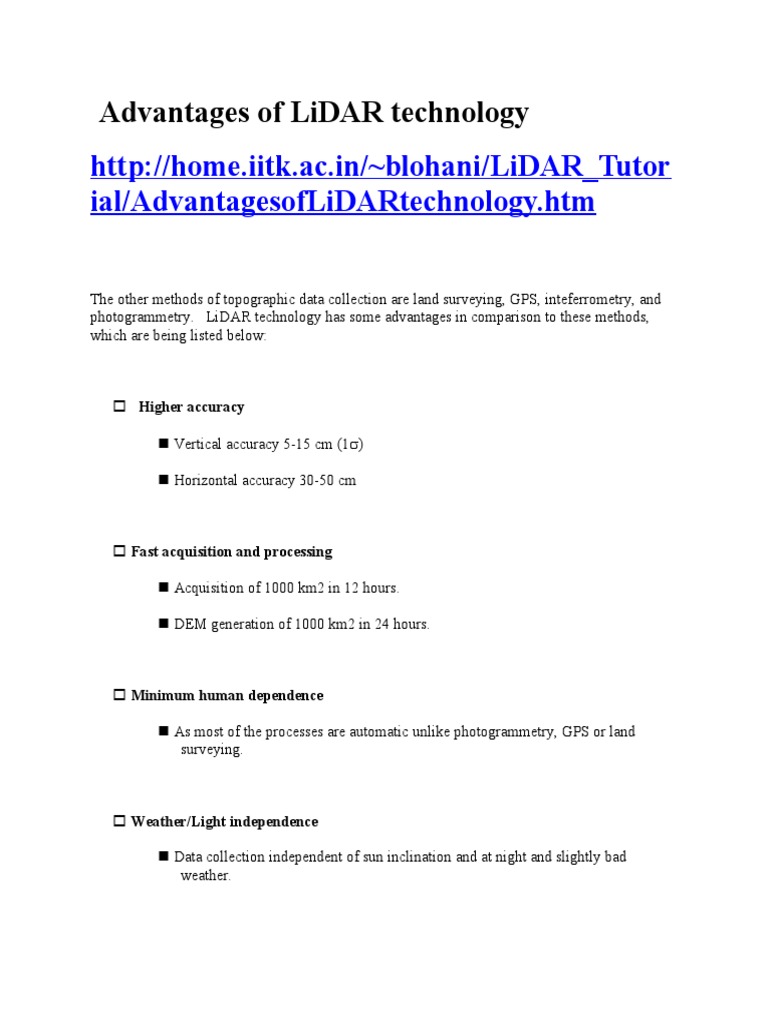 Advantages | PDF