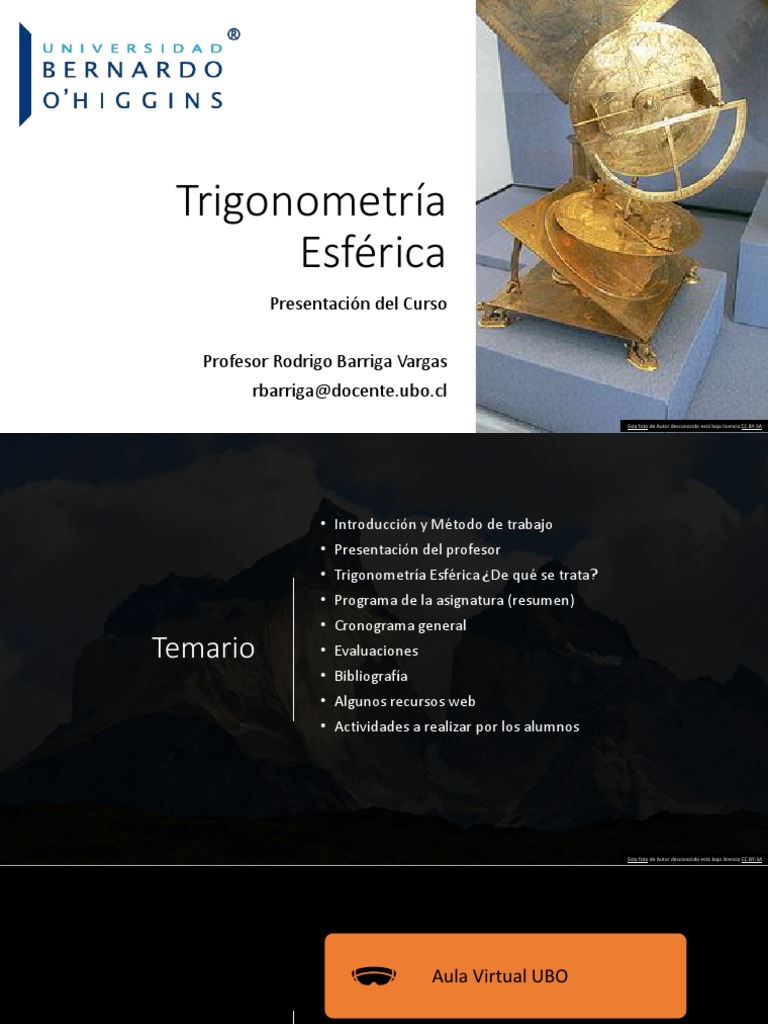 PPT01 Trigonometría Esférica | PDF | Geodesia | Topografía