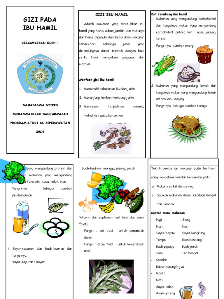 Leaflet Gizi Ibu Hamil | PDF