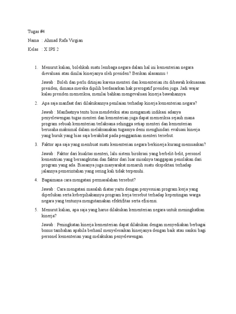 Tugas #4 Ahmad Rafa Virgian | PDF | Bisnis | Pengelolaan Keuangan & Uang