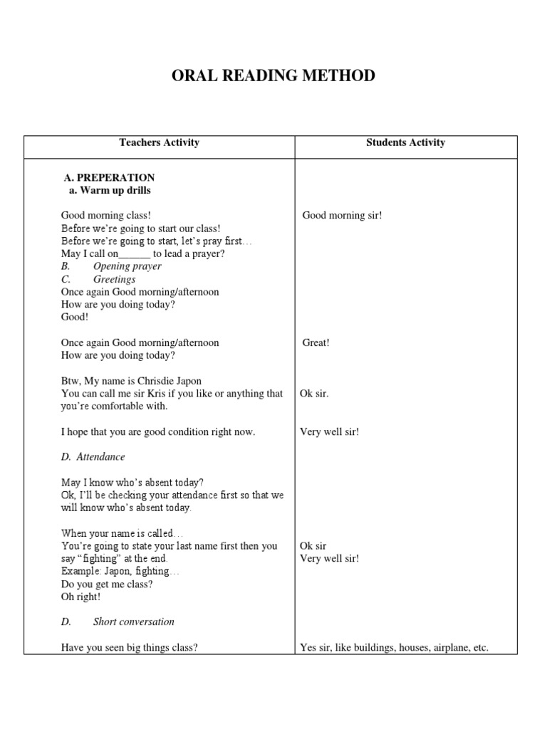 Oral Reading Method | PDF | Plot (Narrative) | Gulliver's Travels