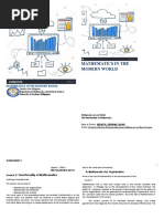 MMW Worksheet 1.1 - Patterns and Numbers in Nature | PDF | Pattern ...