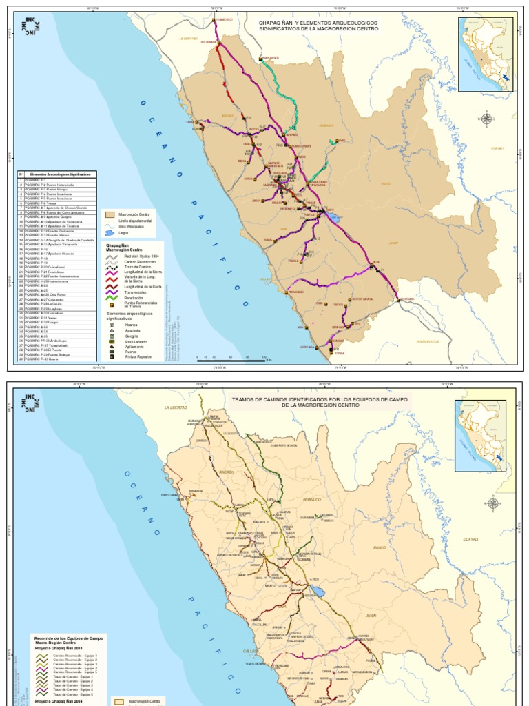 Mapas Macro Región Centro | PDF | Perú | Andes