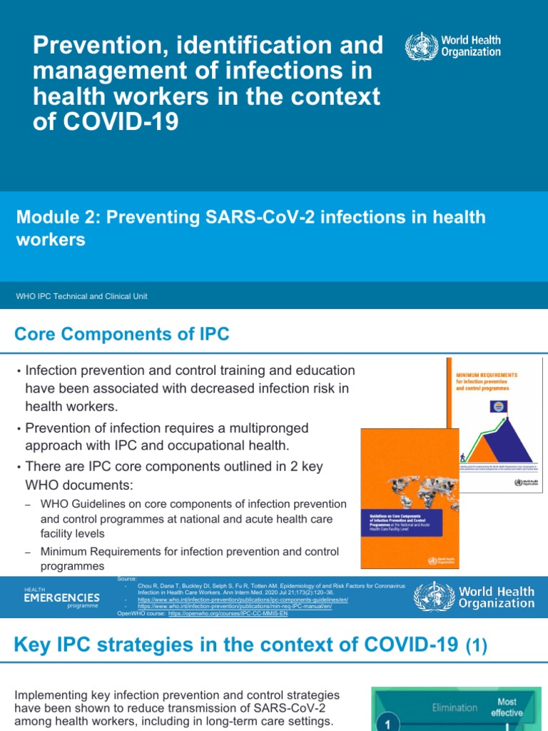 IPC COVID-19 Infections Healthcare Workers Module-2 EN | Descargar ...