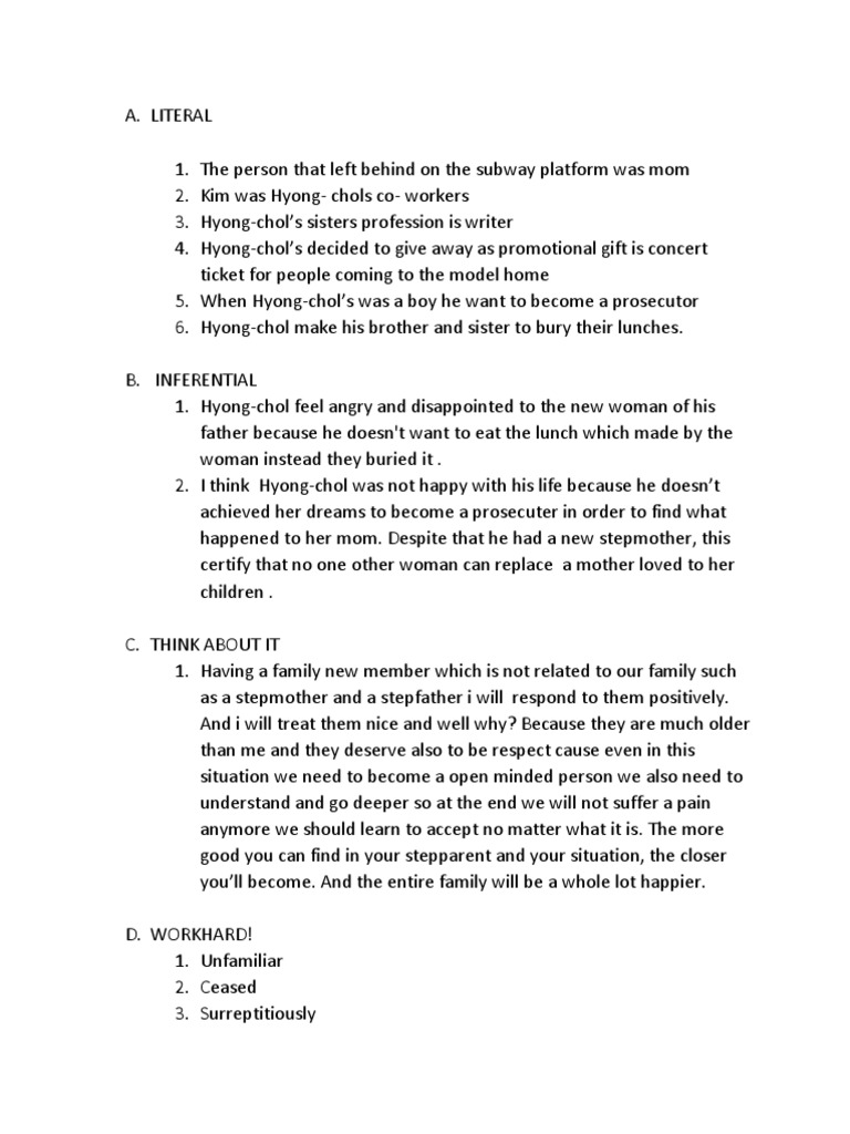 Please Look After Mom Assignment | PDF | Stepfamily
