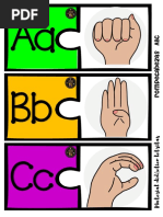 Lotería Abecedario LSM 2 | PDF | Lingüística | Idiomas