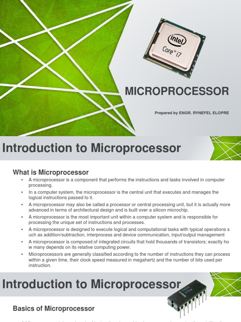 Everything You Need to Know About Microprocessors | PDF | Central Processing Unit | Microprocessor