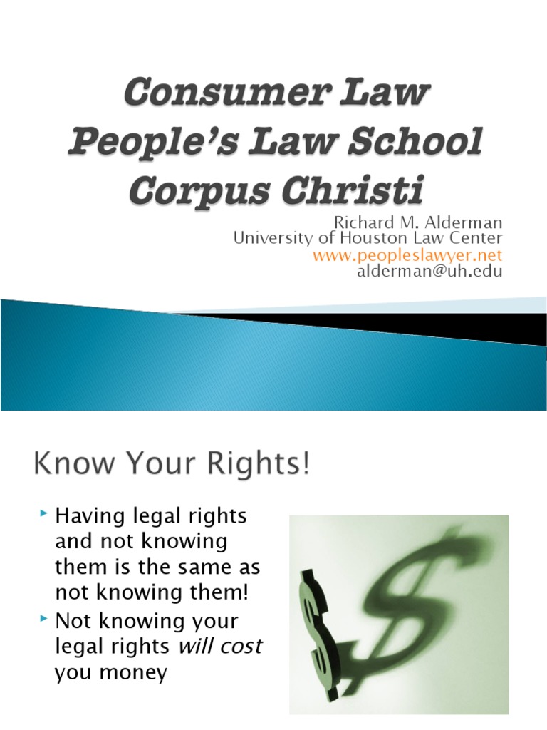Know Your Legal Rights and Protections | PDF