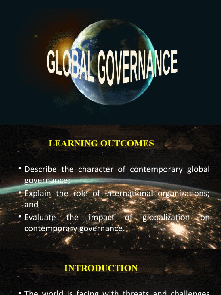 Global Governance | PDF | International Law | Non Governmental Organization