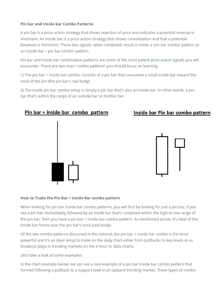 Pin Bar and Inside Bar Combo Trading | PDF | Market Trend | Economies