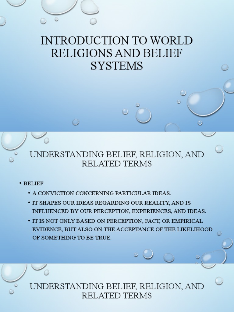 Introduction To World Religions and Belief Systems Lecture | PDF | Nevi ...