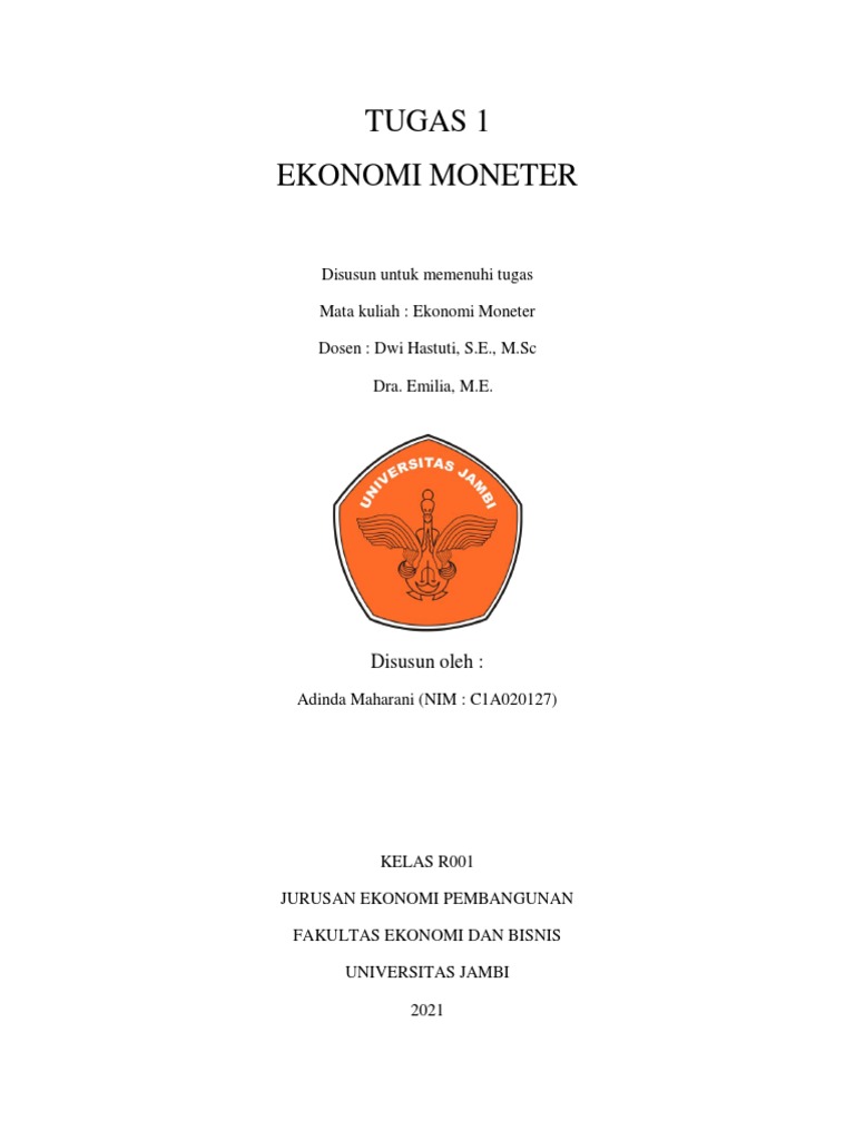 Ekonomi Moneter Adinda Maharani | PDF