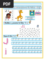 Guía Letra J | PDF