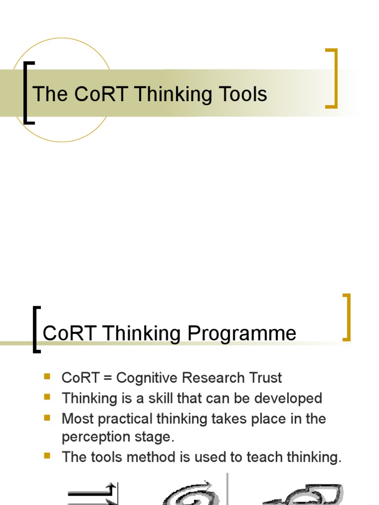 The Cort Thinking Tools | PDF | Thought | Bus