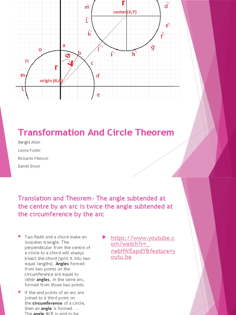 Circle Theorems and Transformations | PDF | Rotation | Cartesian ...