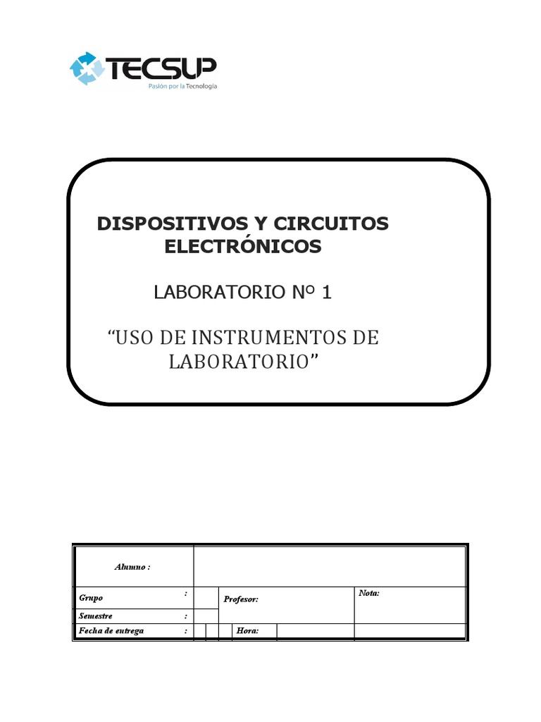 Lab01 Uso de Instrumentos v2 | PDF | Frecuencia | voltaje