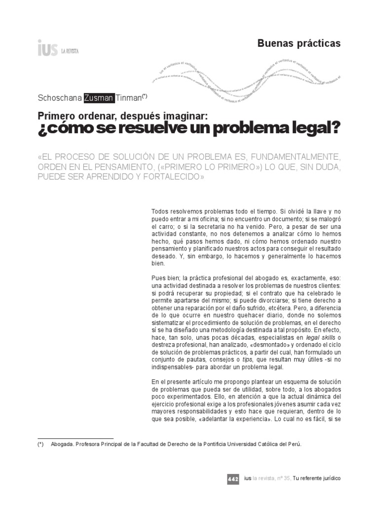 L-5-Como Resuelve Un Problema Legal | PDF | Información | Cliente