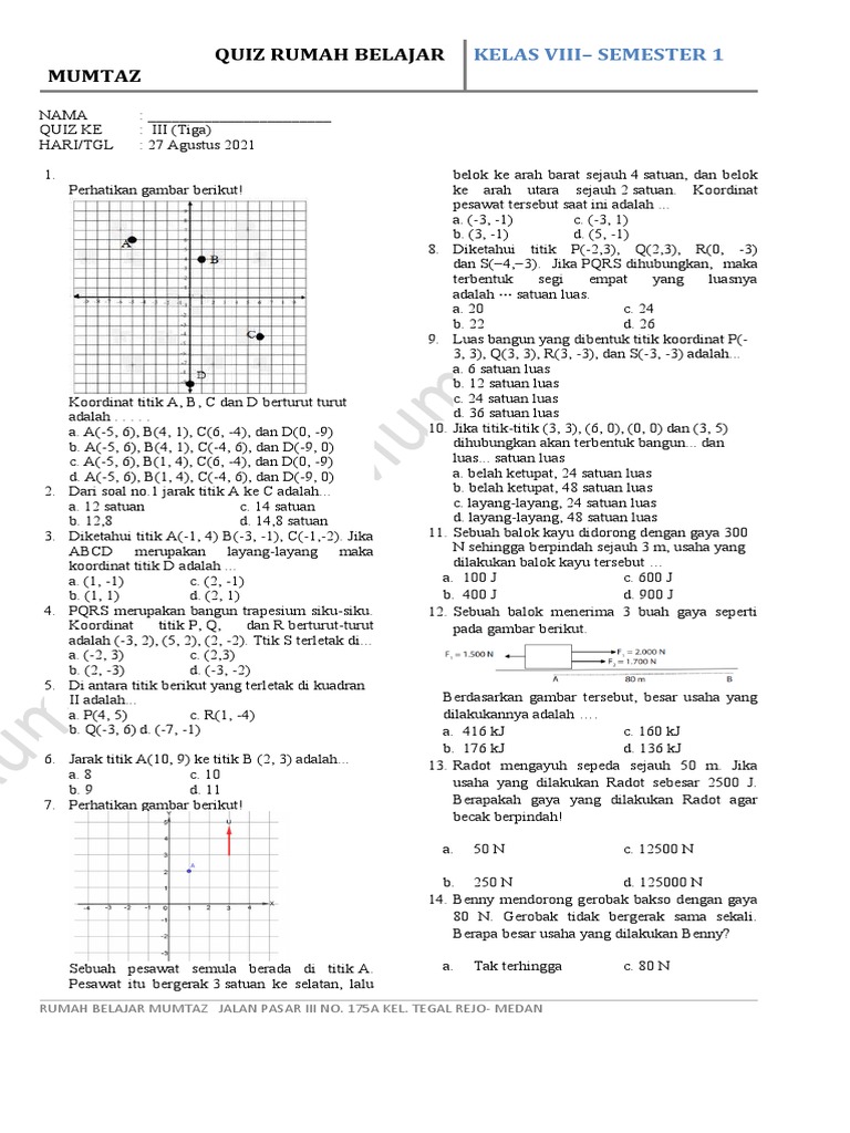 QUIZ Ke 3 | PDF