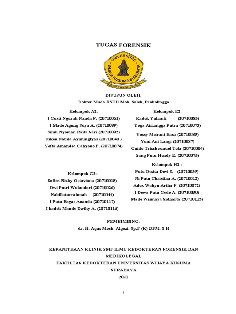 Tugas Forensik | PDF