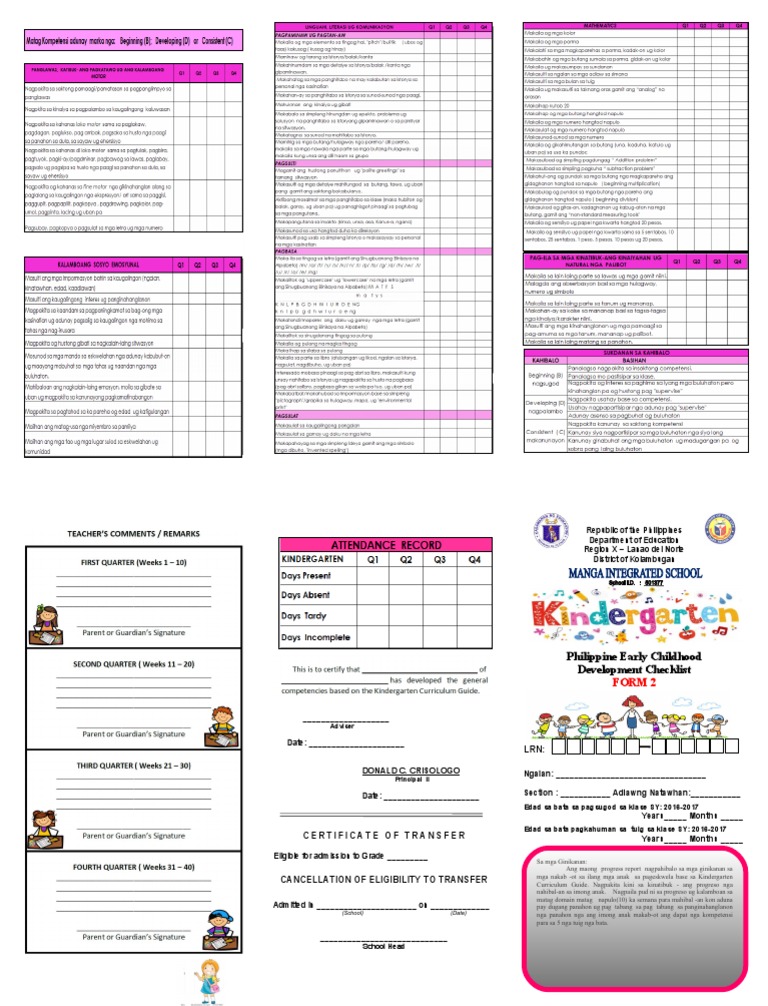 Kindergarten Report Card | PDF