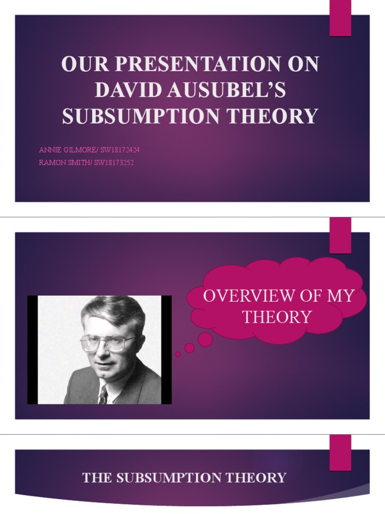Ausubel's Subsumption Theory Explained | PDF | Learning | Hierarchy