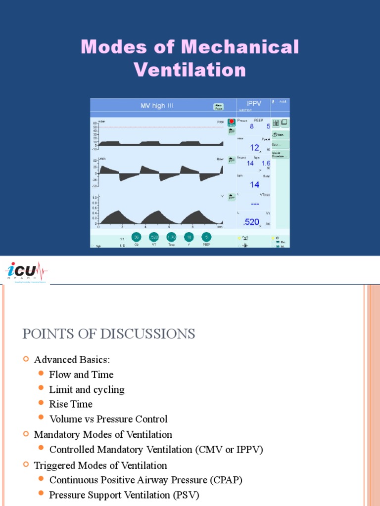 Modes of Mechanical Ventilation | PDF | Medical Specialties | Clinical ...