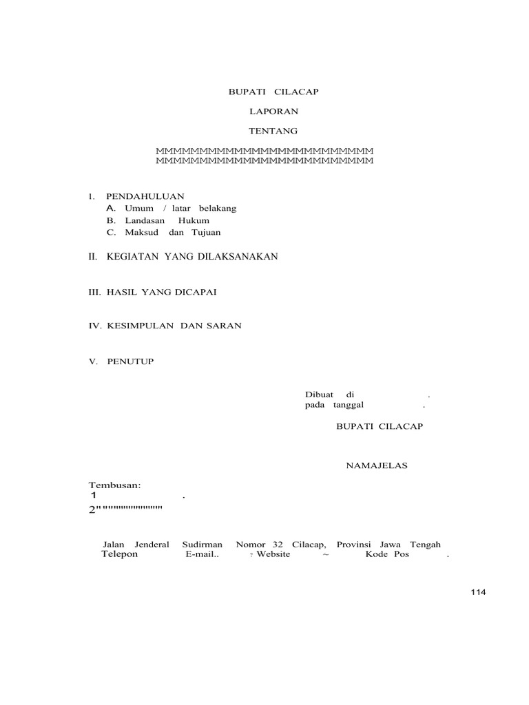Format Surat Rekomendasi Tata Naskah Dinas | PDF