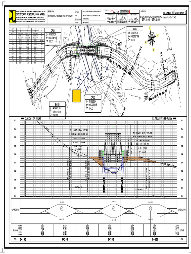 03.pot. Memanjang - Warupu - Cek | PDF