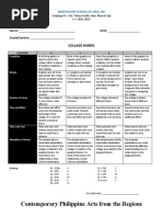 Collage Rubric | PDF | Graphics | Collage