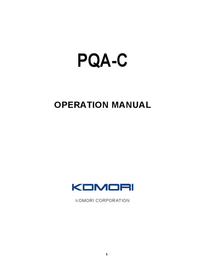 Pqa-C: Operation Manual | PDF | Pixel | Camera