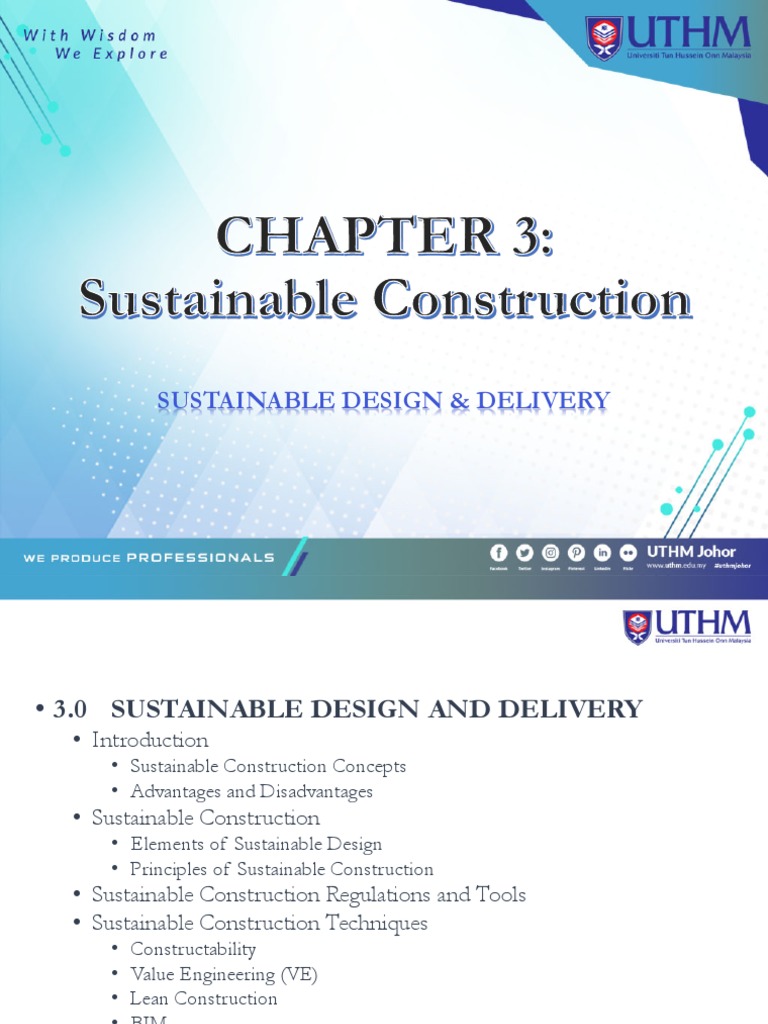 Chapter 3 Part 1 Sustainabledesignanddelivery | PDF | Sustainability ...