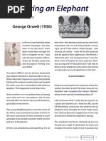 Shooting An Elephant by George Orwell | PDF