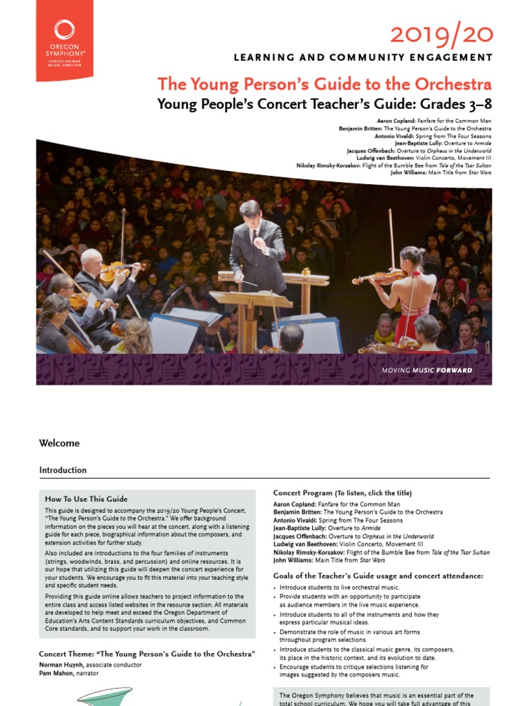 The Young Person's Guide To The Orchestra | PDF | Orchestras | Musical ...