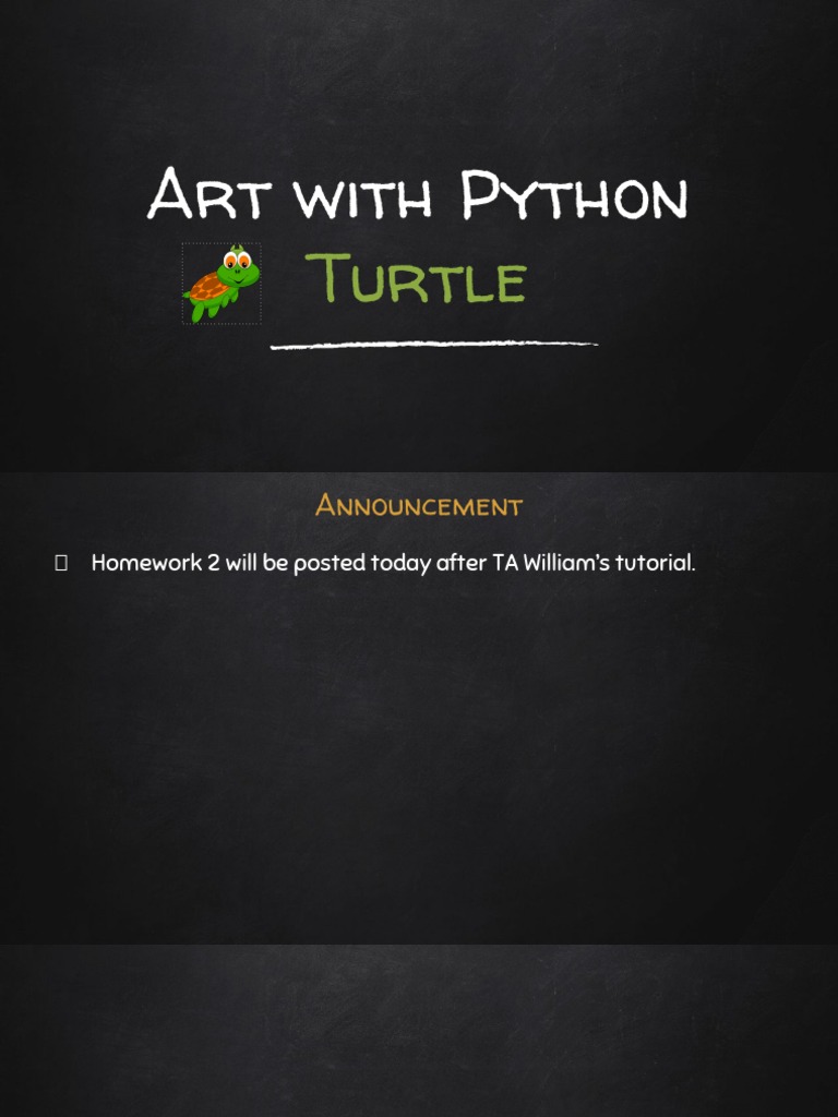 Art With Python: Turtle | PDF | Computer Programming | Software Engineering