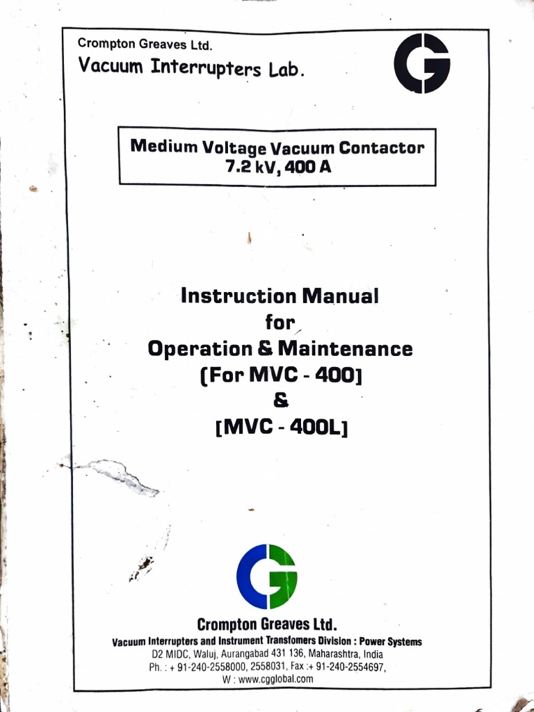 Vacuum Contactor Spec | PDF | Insulator (Electricity) | Inductor