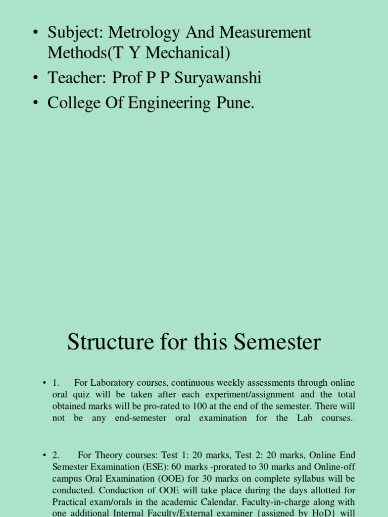 Metrology and Mechanical Measurements | PDF | Calibration | Accuracy And Precision